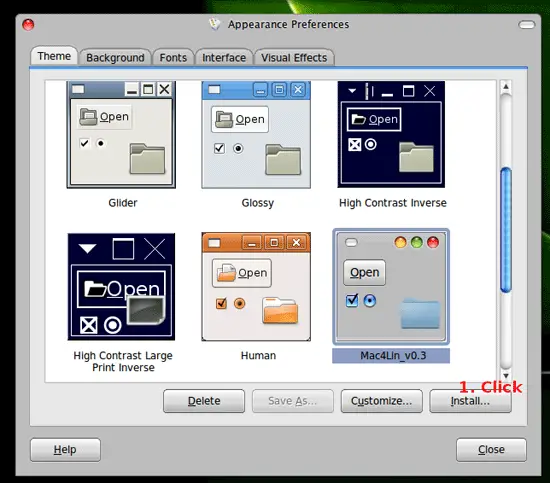 Make Your Linux Desktop Look Like A Mac - Mac4Lin Project Documentation